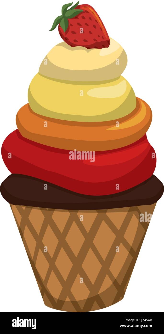Delicious ice cream Stock Vector Image & Art - Alamy