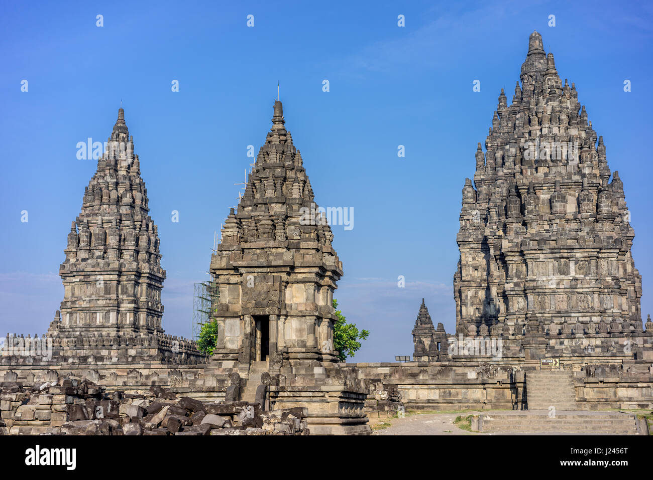 Prambanan temple complex. 9th century Hindu temple located near ...