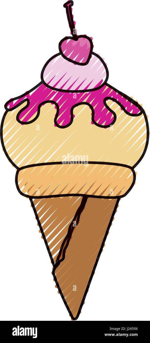 Delicious ice cream Stock Vector Image & Art - Alamy
