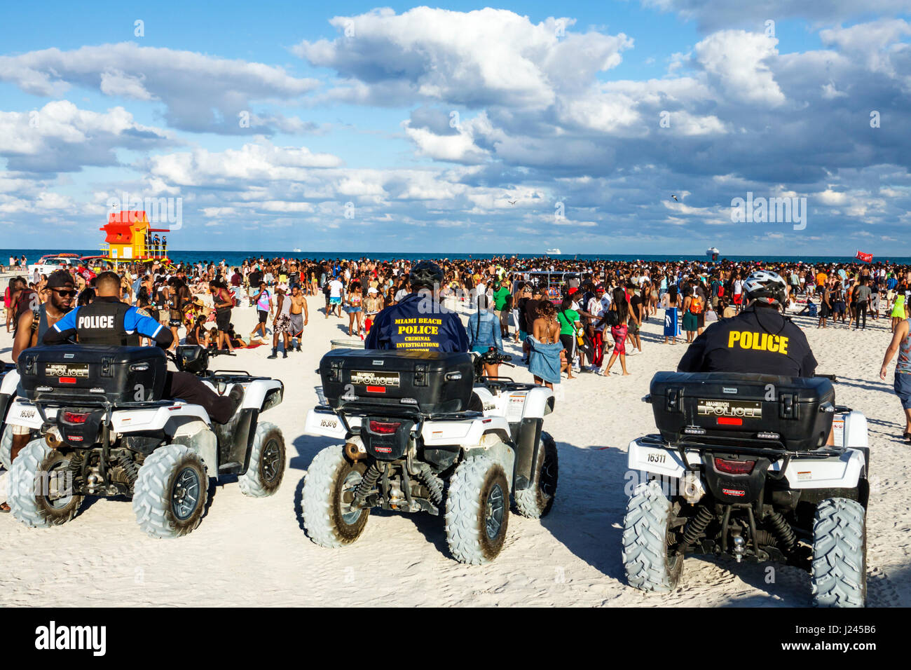 Miami Beach Woman Lifeguard Tower High Resolution Stock Photography and ...