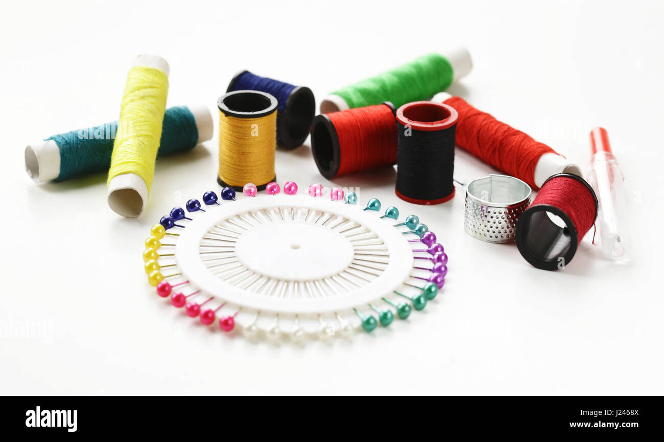 Needle threads tools handmade hi-res stock photography and images - Alamy