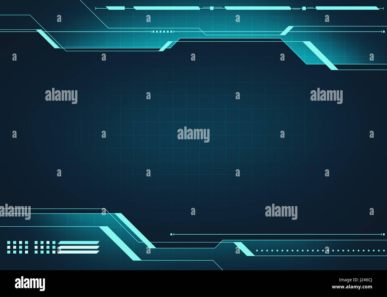 Abstract digital image technology interface concept witn circuit ...