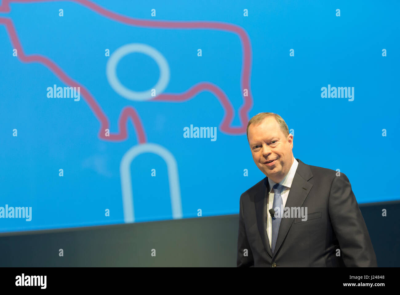 Essen, Germany. 24th Apr, 2017. Innogy SE AGM: CEO Peter Terium. Credit ...