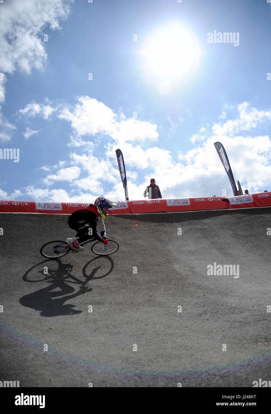 Birmingham Bike Park, Perry Barr, UK. 23rd April 2017. Action from ...