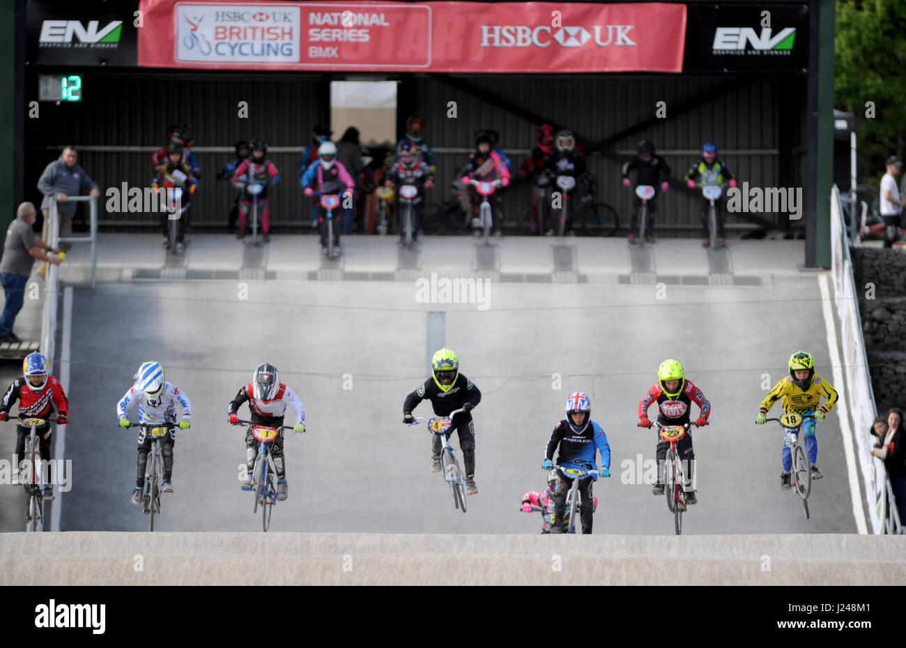 Birmingham Bike Park, Perry Barr, UK. 23rd April 2017. Action from ...