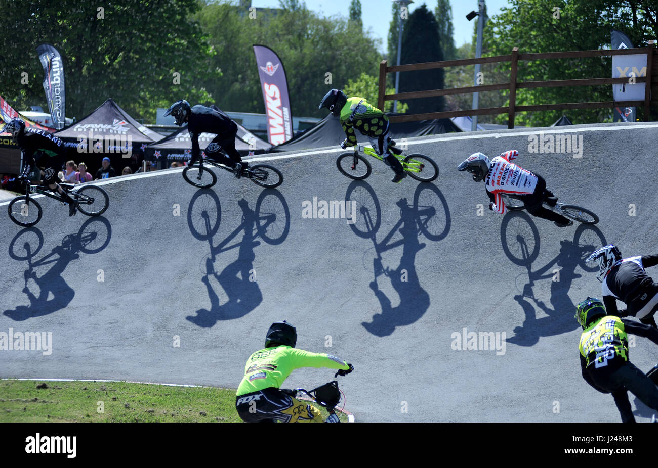 Birmingham Bike Park, Perry Barr, UK. 23rd April 2017. Action from ...
