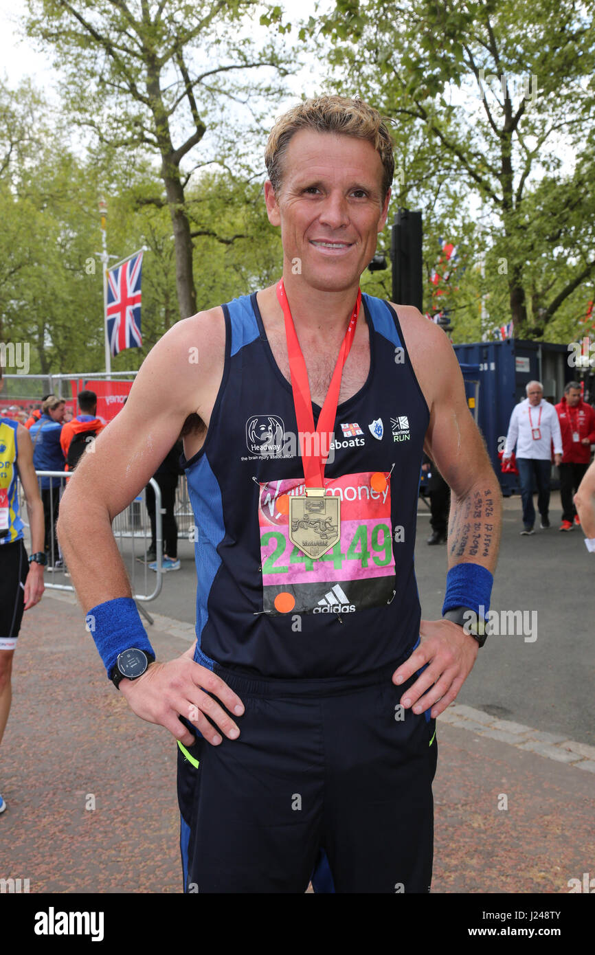 Celebrities finishing the London Marathon 2017 Stock Photo - Alamy