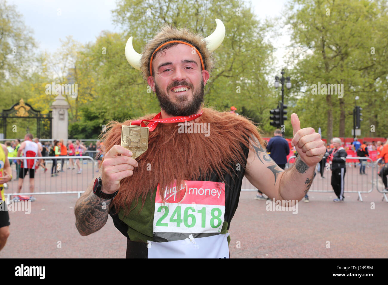 Fancy Dress Runners London Marathon Stock Photo - Alamy