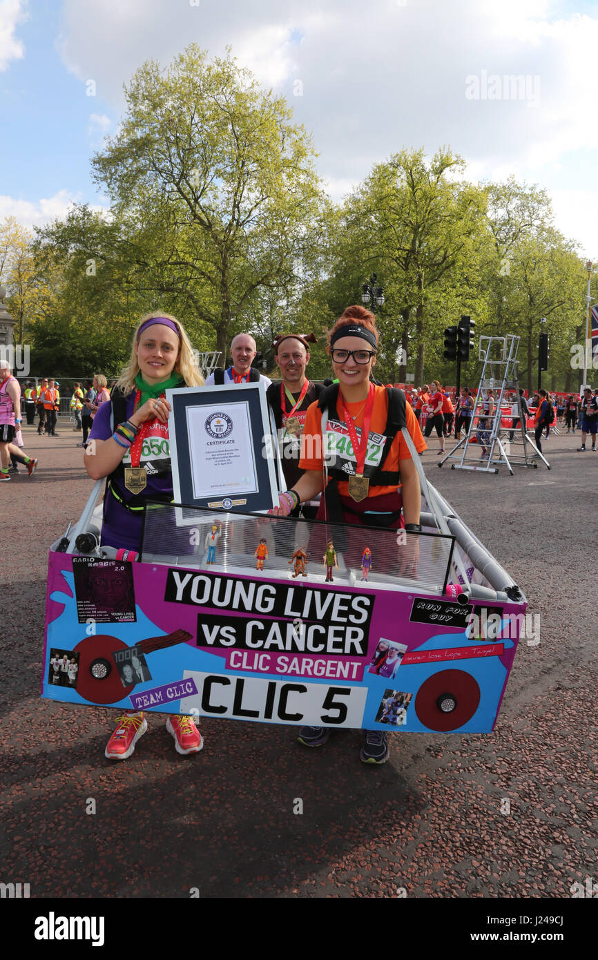 Fancy Dress Runners London Marathon Stock Photo - Alamy