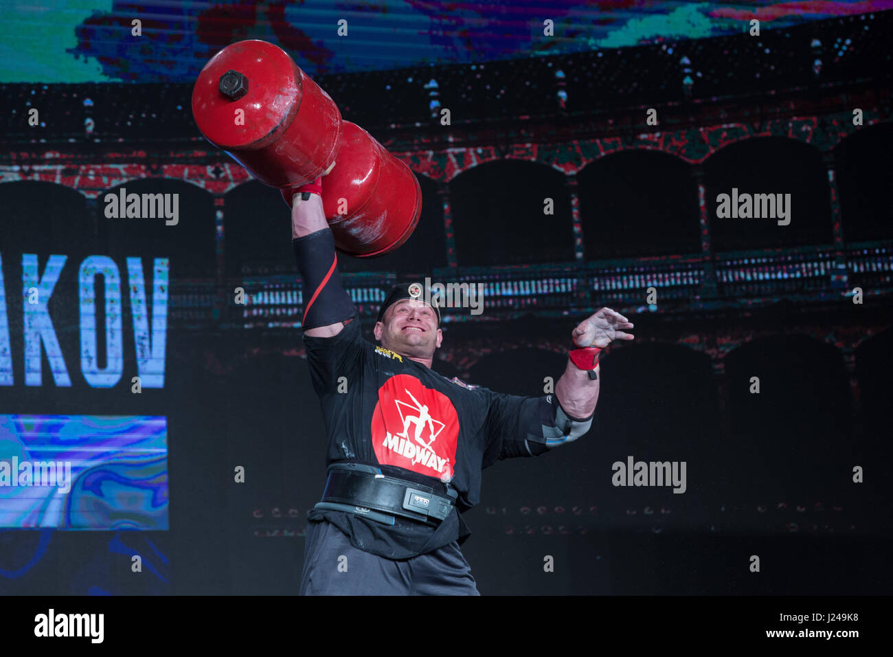 Sao Paulo, Sao Paulo, Brazil. 22nd Apr, 2017. Bodybuilders participate ...