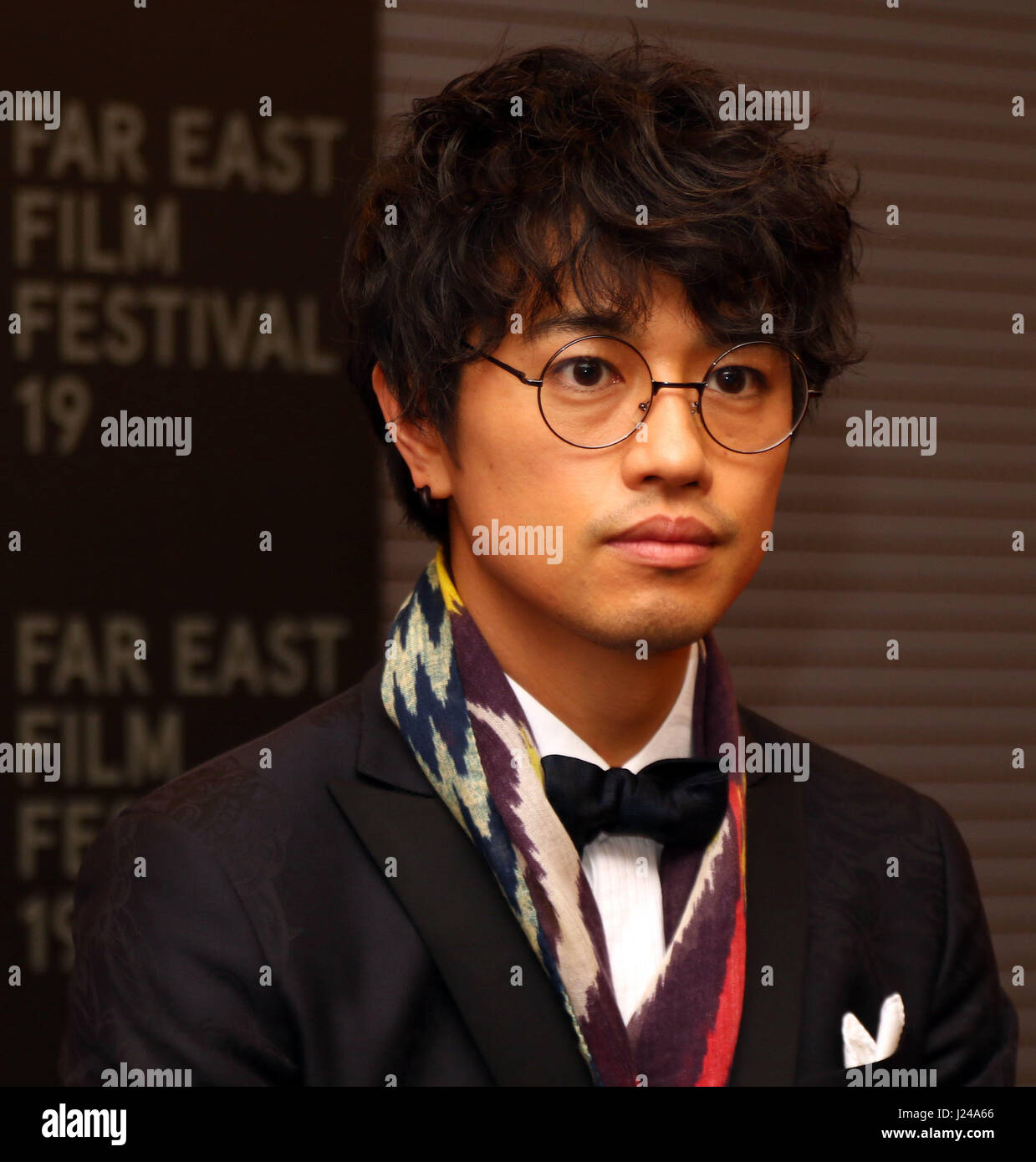 Udine, Italy. 24th Apr, 2017. Japanese actor Takumi Saitoh attends ...
