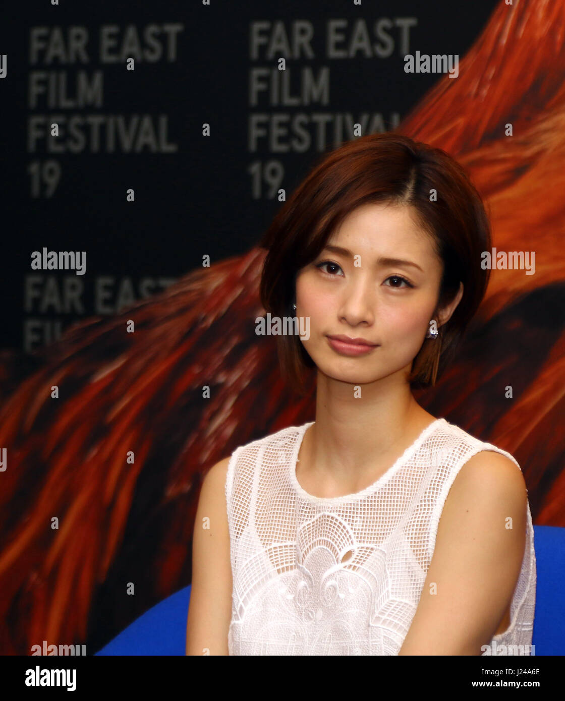 Udine, Italy. 24th Apr, 2017. Japanese actress Aya Ueto attends during ...