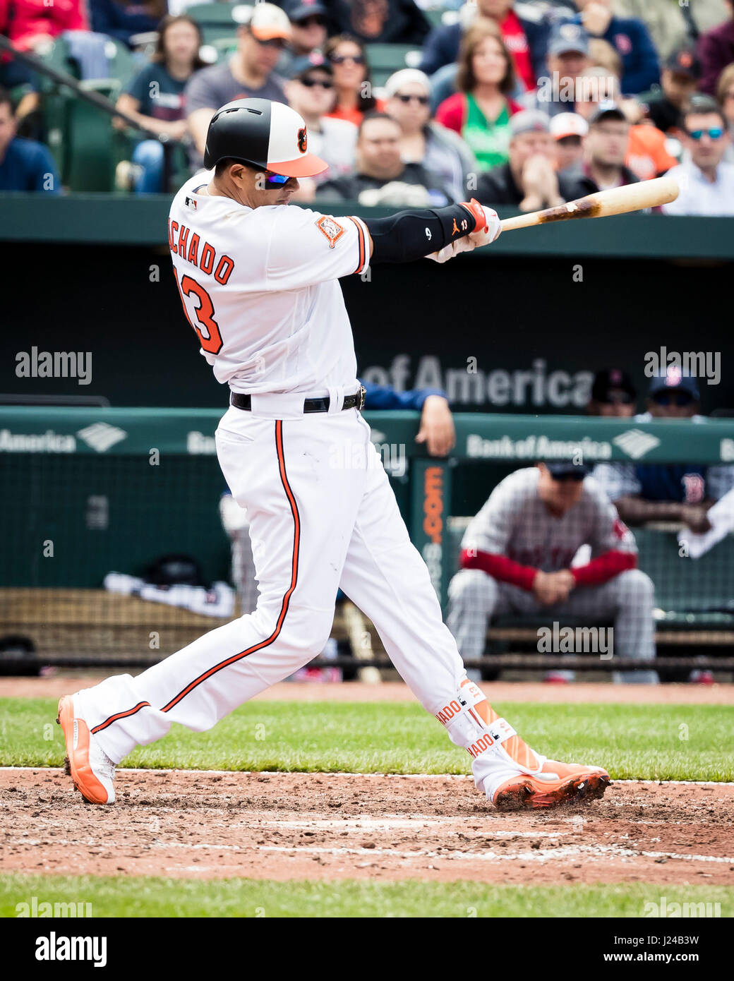 Baltimore, Maryland, USA. 23rd Apr, 2017. Baltimore Orioles third ...