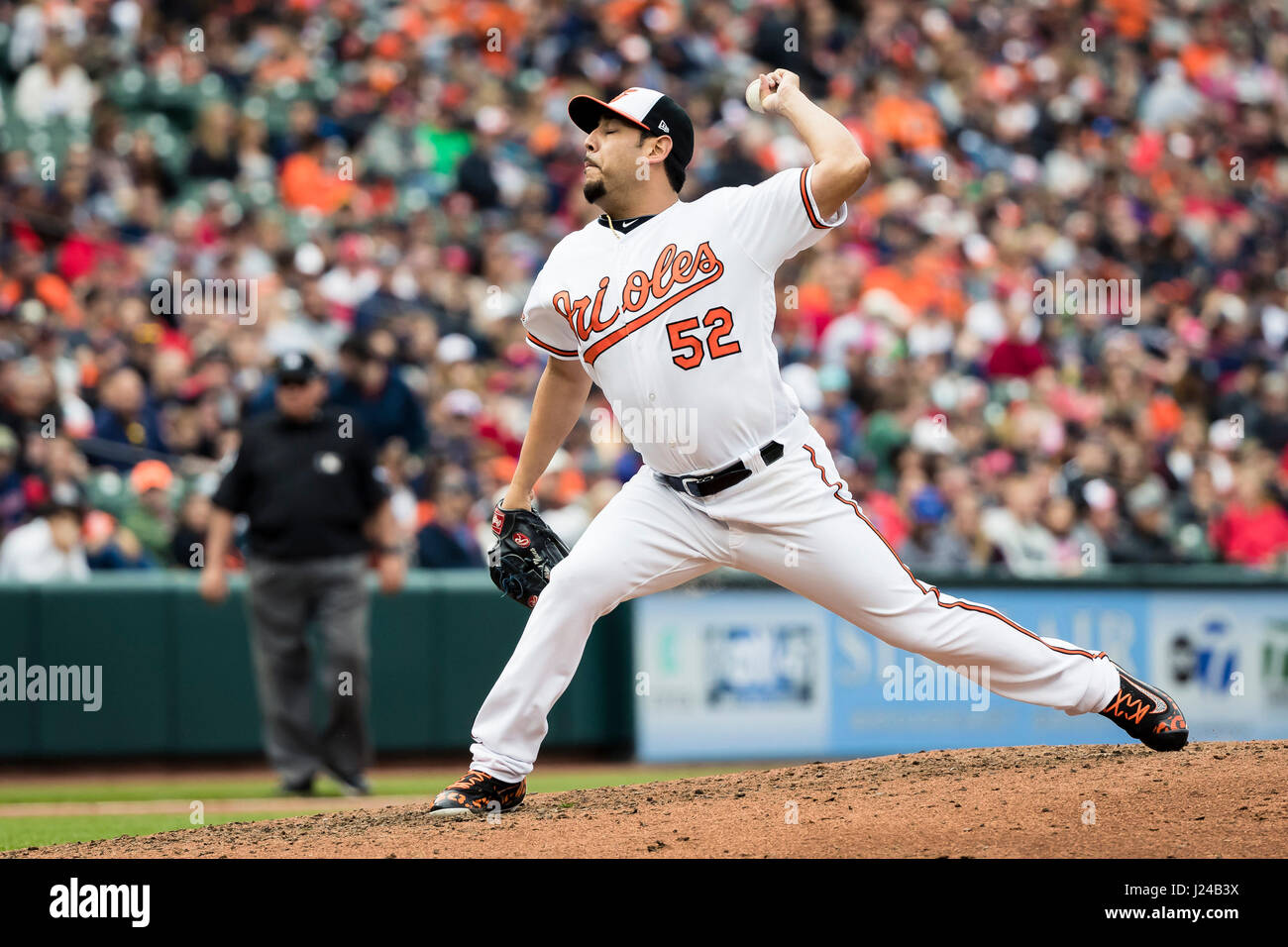 Baltimore, Maryland, USA. 23rd Apr, 2017. Baltimore Orioles starting ...