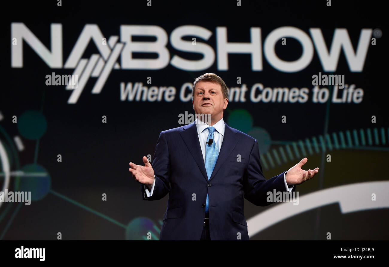 Las Vegas, Nevada, USA. 24th Apr, 2017. Tegna Media President and NAB ...