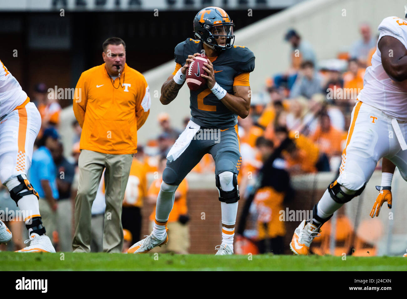 April 22, 2017: Jarrett Guarantano #2 of the Tennessee Volunteers ...