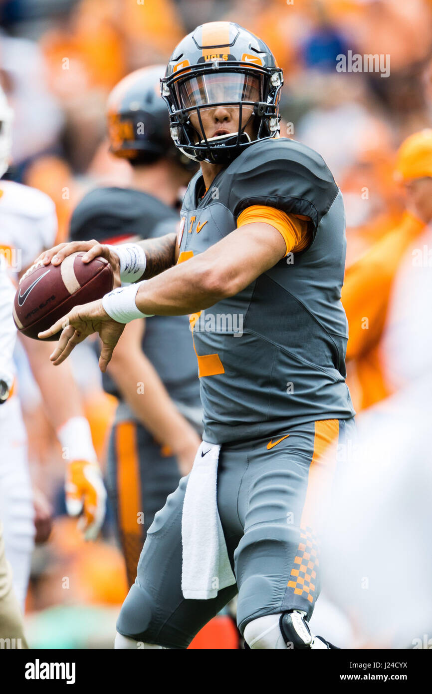April 22, 2017: Jarrett Guarantano #2 of the Tennessee Volunteers ...