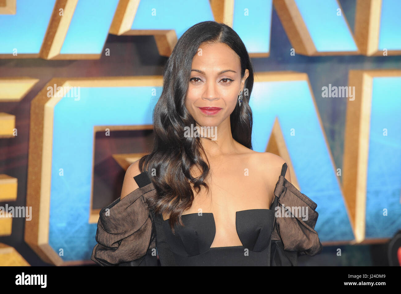 London, UK, UK. 24th Apr, 2017. Zoe Saldana attends the European Gala ...