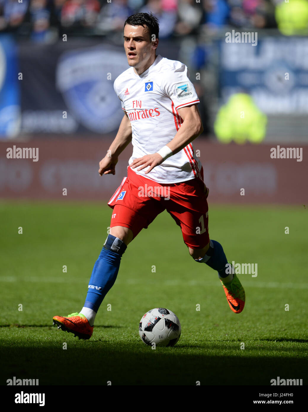 Hamburg's Filip Kostic in action during the German Bundesliga soccer ...