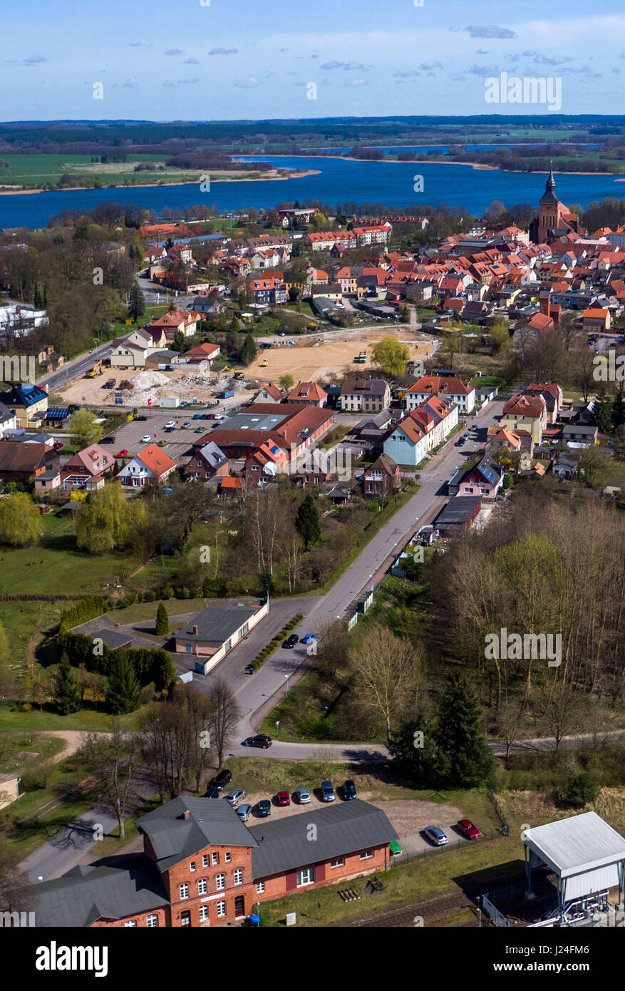 Sternberg, Germany. 6th Apr, 2017. View of the town of Sternberg ...