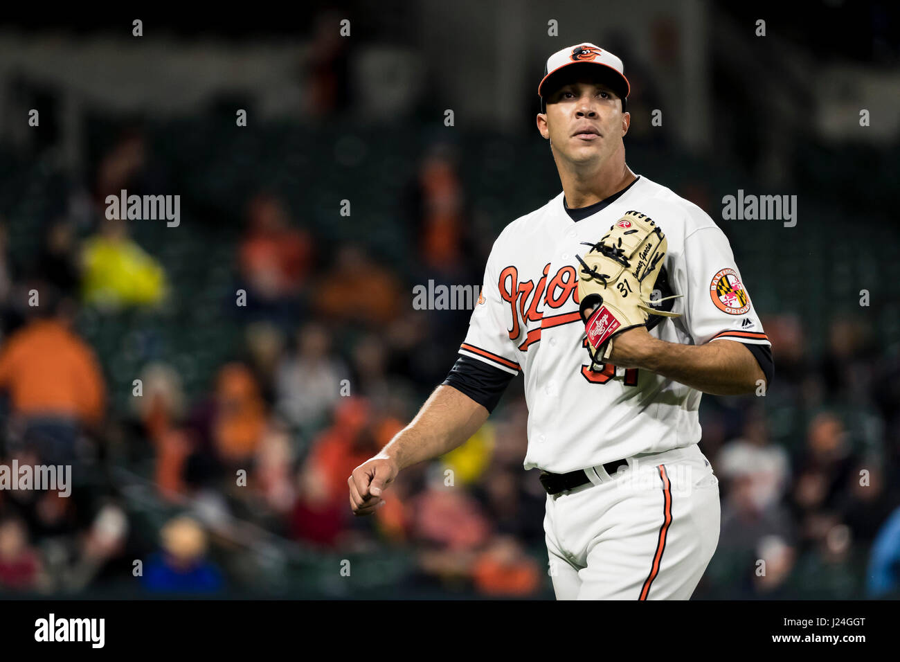Baltimore, Maryland, USA. 24th Apr, 2017. Baltimore Orioles starting ...