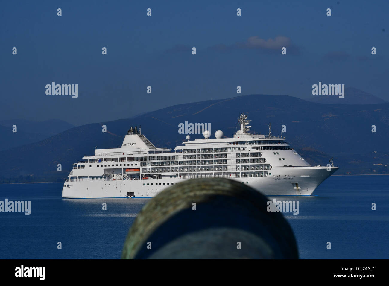 Nafplion, Grc. 25th Apr, 2017. Silver Whisper cruise ship cruiser ...