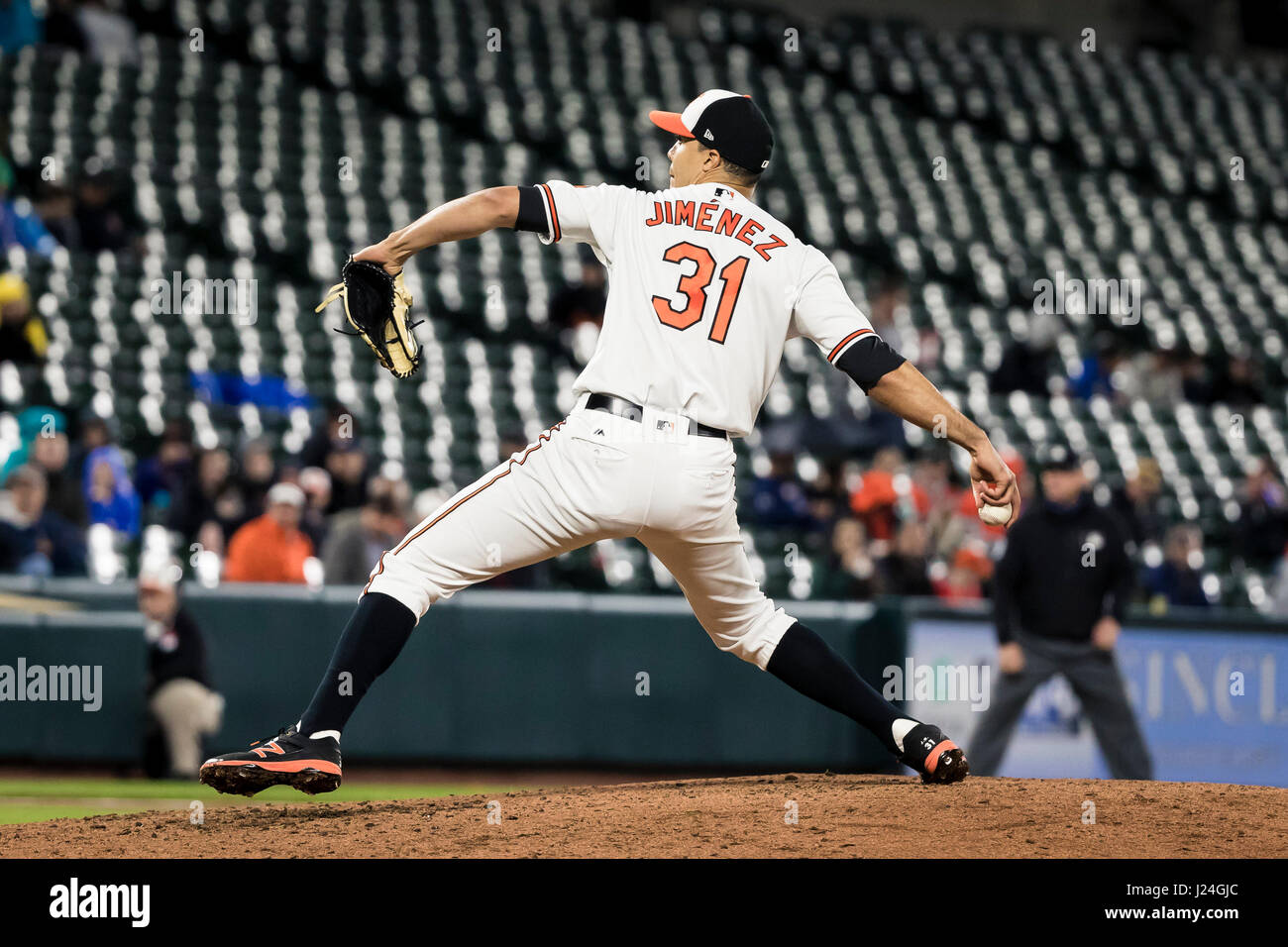 Baltimore, Maryland, USA. 24th Apr, 2017. Baltimore Orioles starting ...