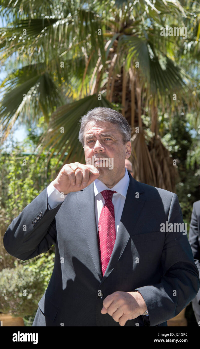 Jerusalem, Israel. 25th April, 2017. German Minister of Foreign Affairs ...