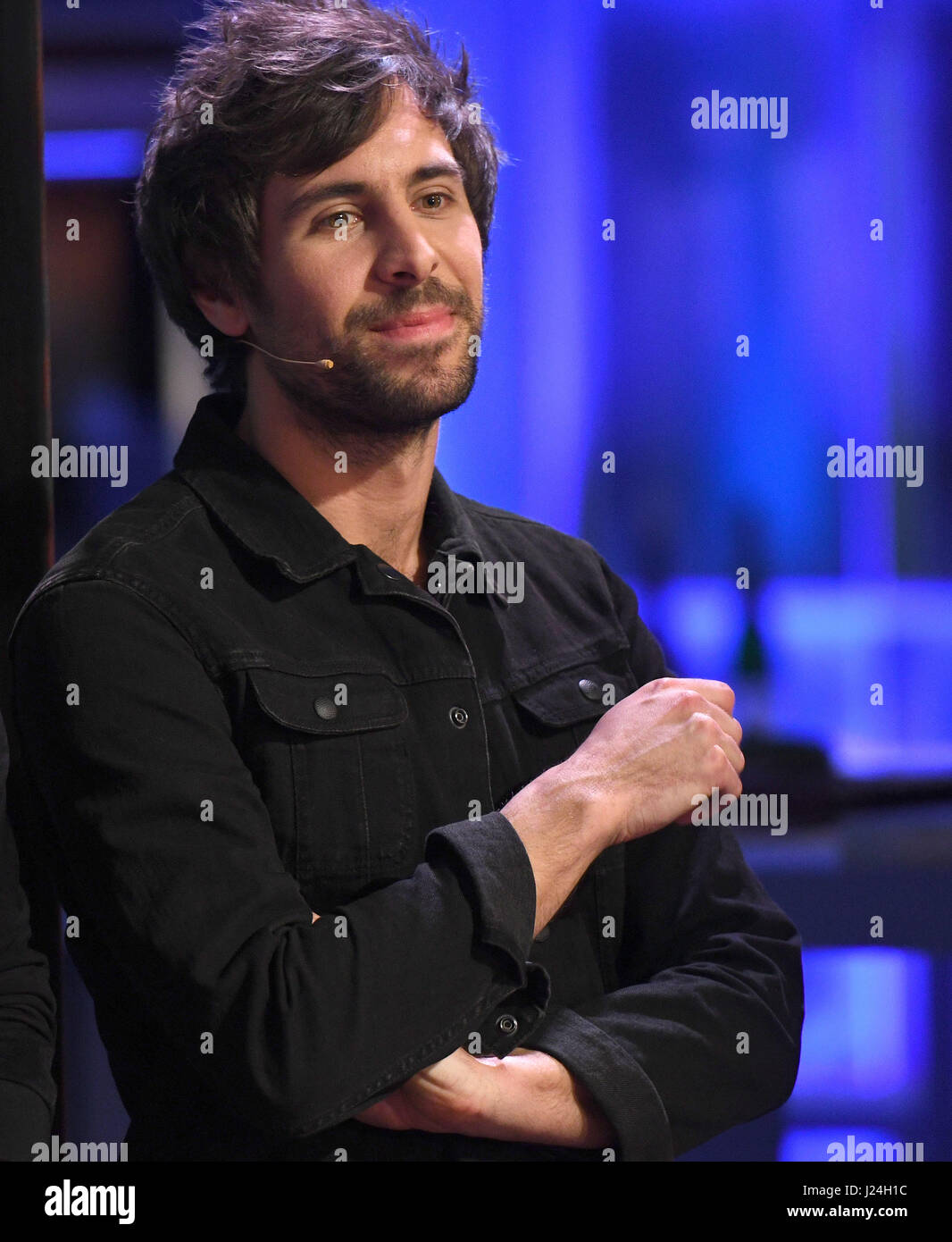 Musician Max Giesinger, photographed during the shooting of the VOX TV ...