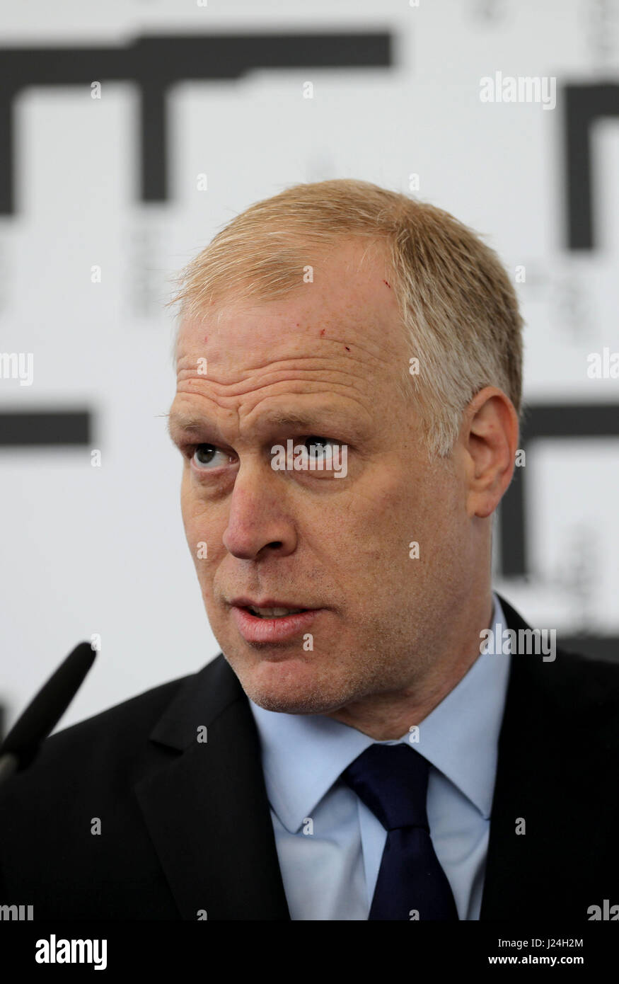 Cologne, Germany. 25th Apr, 2017. Daniel Hug, director of the art fair ...