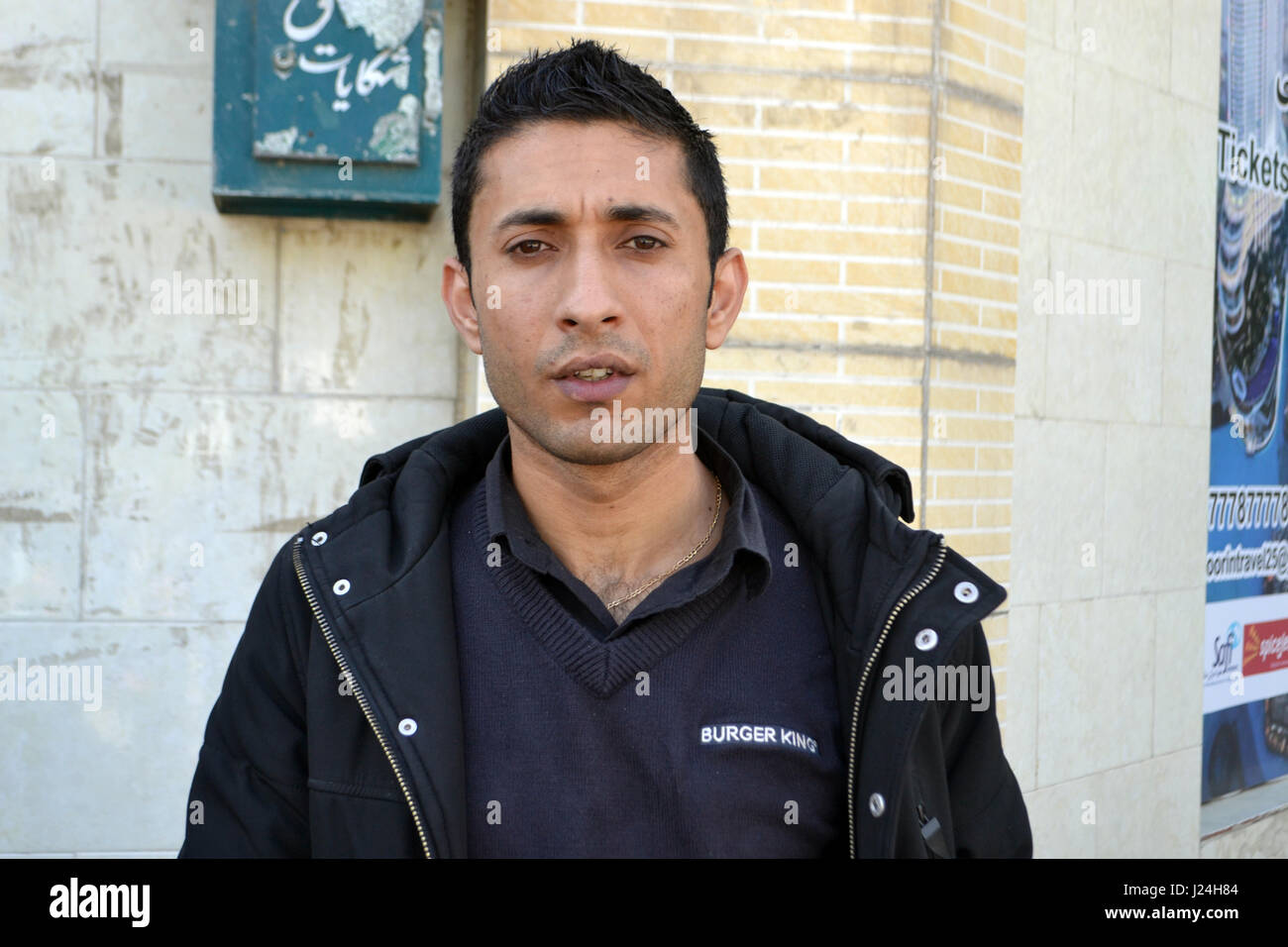 Kabul, Afghanistan. 25th April, 2017. Asylum applicant Obaidullah Disan who was deported from ...