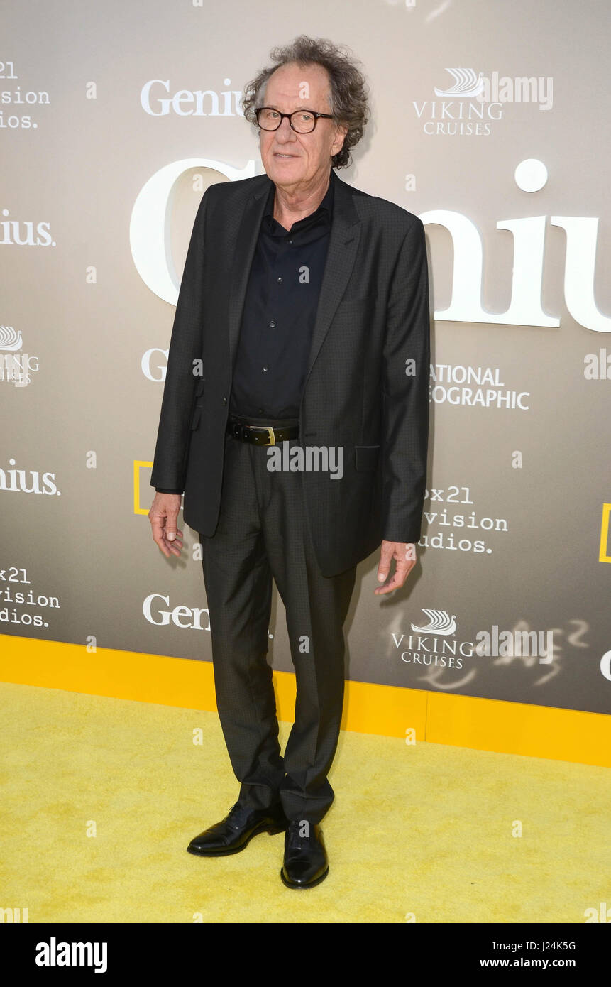 Westwood, California, USA. 24th Apr, 2017. Geoffrey Rush at National ...