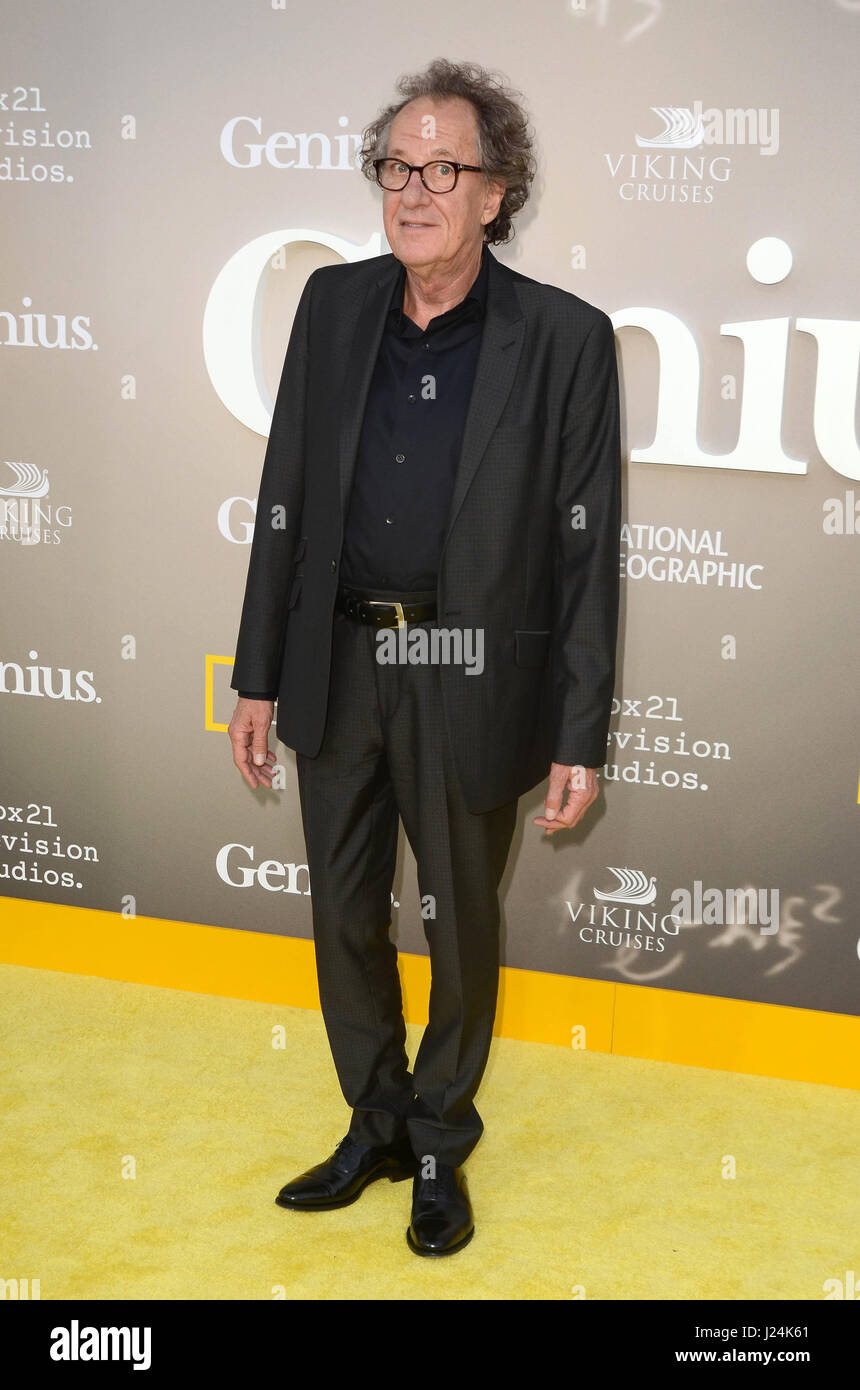 Westwood, California, USA. 24th Apr, 2017. Geoffrey Rush at National ...