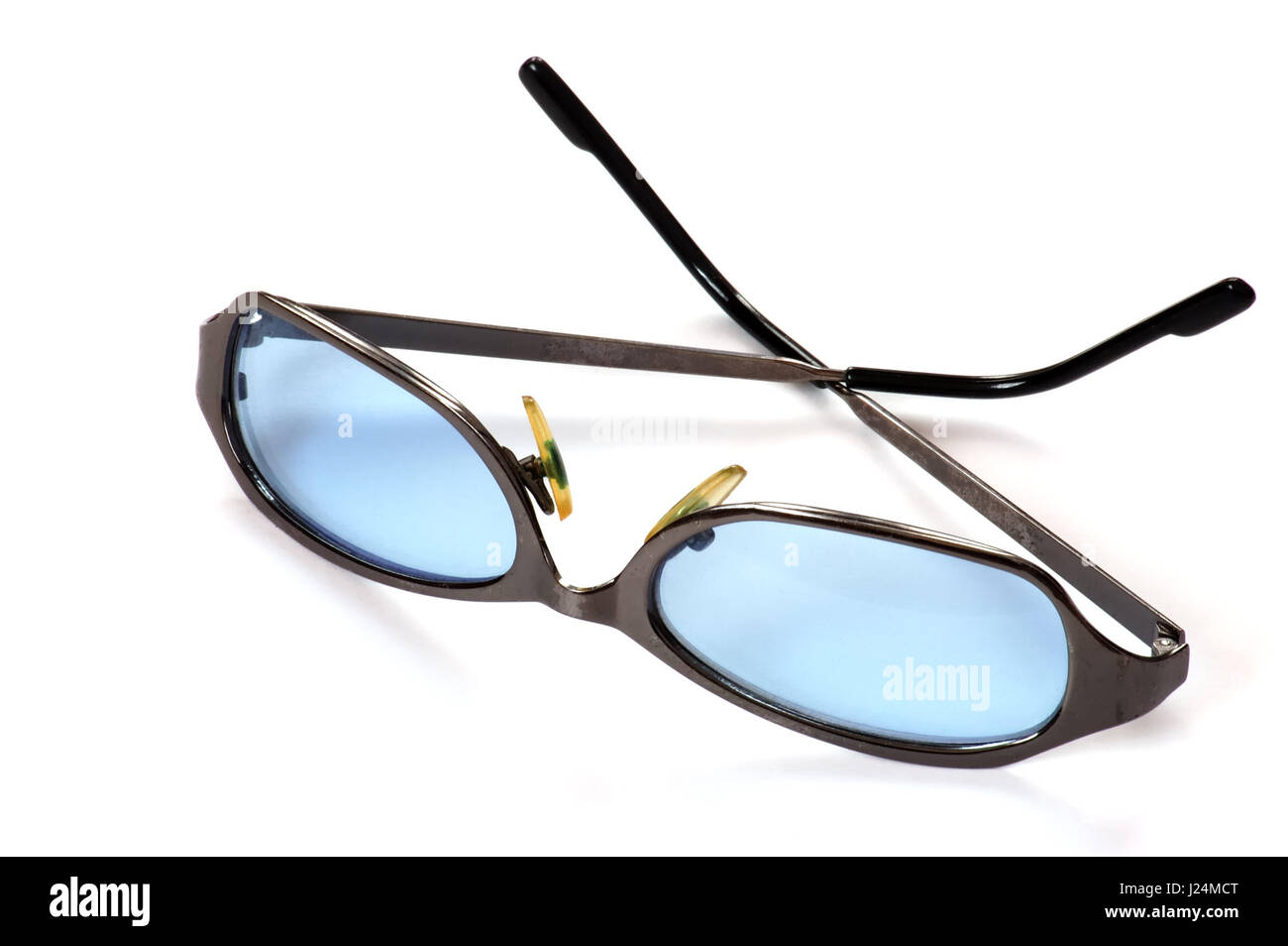 Sunglasses of blue color Stock Photo - Alamy