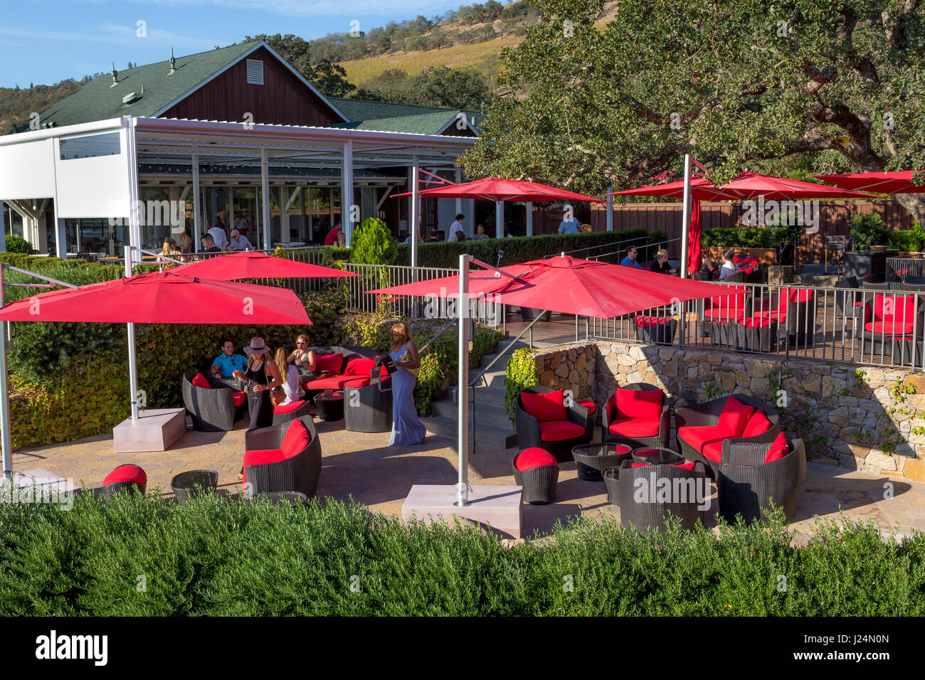 tourists, visitors, wine tasting, Mumm Napa, Silverado Trail ...
