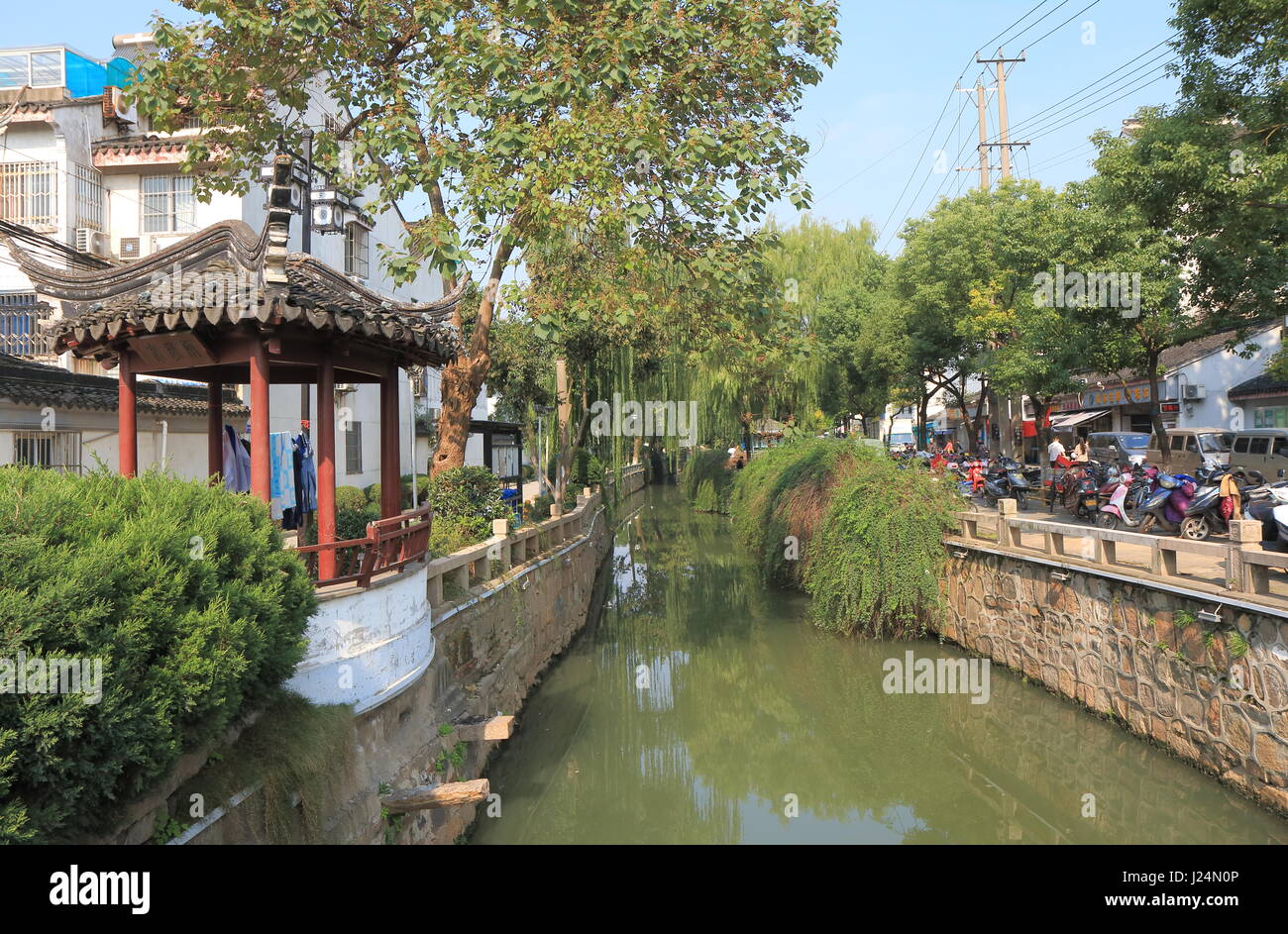 Pingjiang historical street in Suzhou China. Pingjiang historical ...