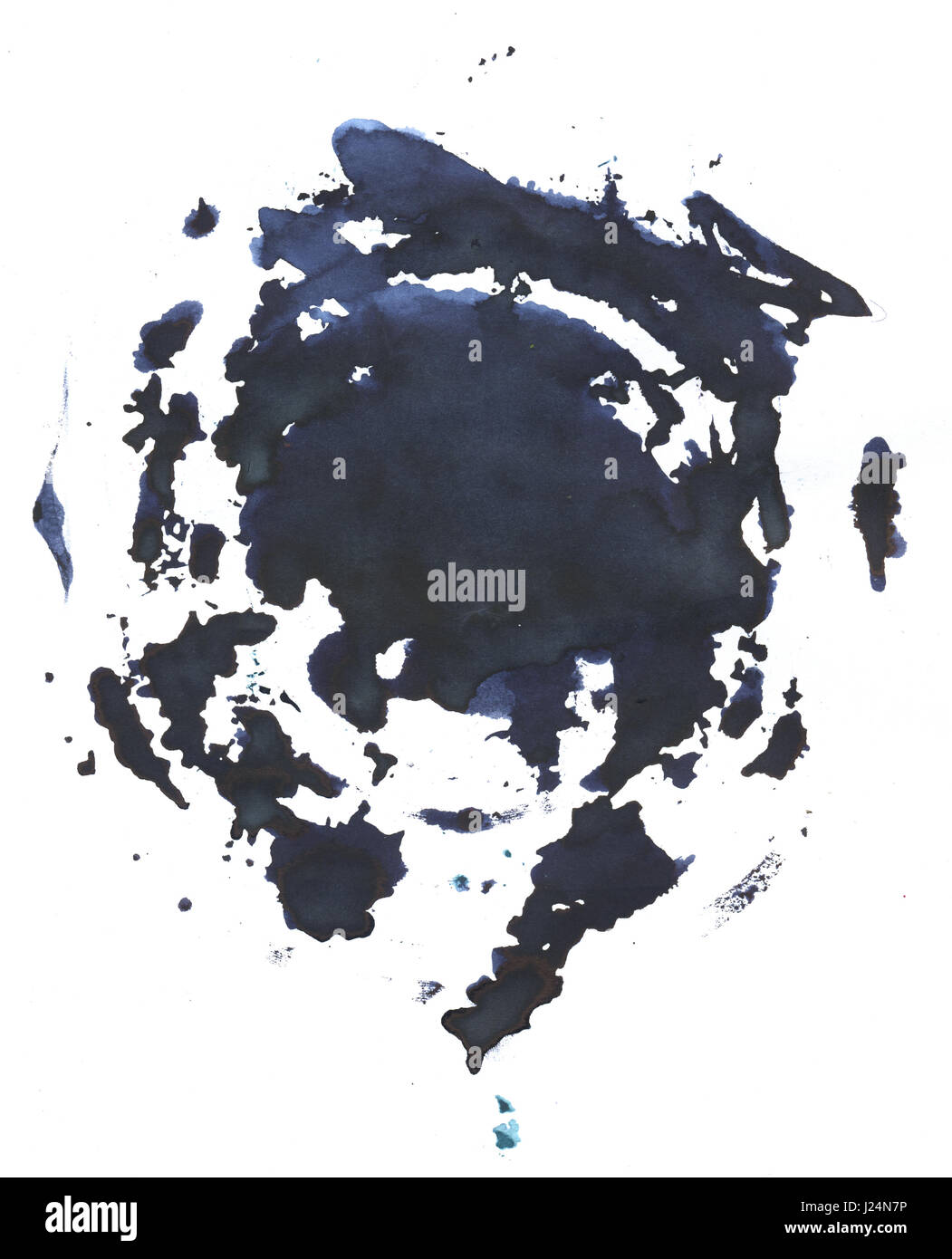 Abstract ink blotch Stock Photo - Alamy