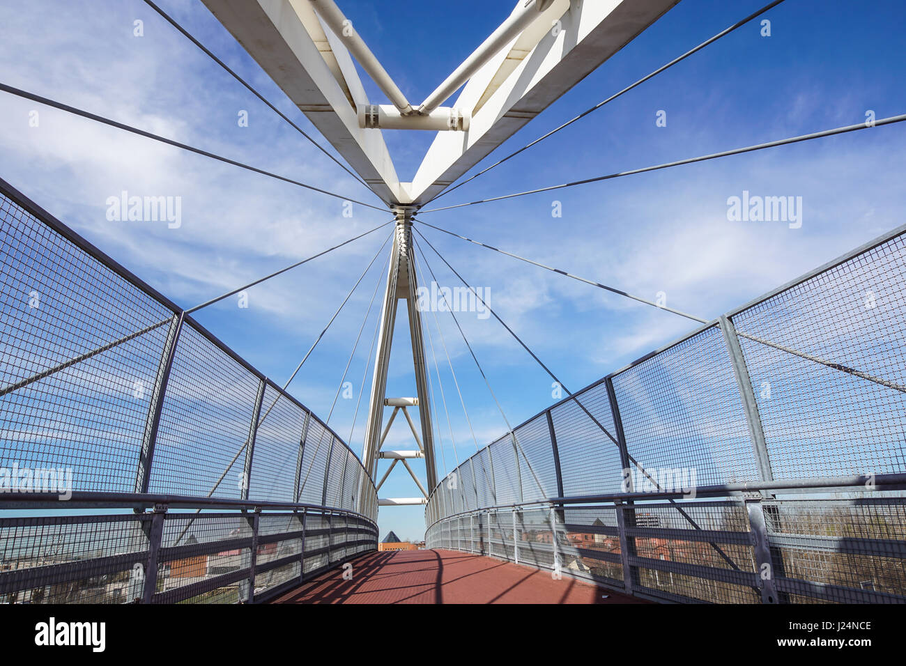 walkway bridge at morning Stock Photo - Alamy