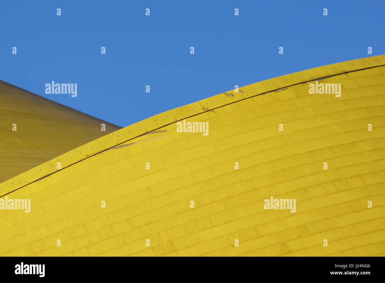 Abstract architectural detail . modern architecture, yellow panels on ...