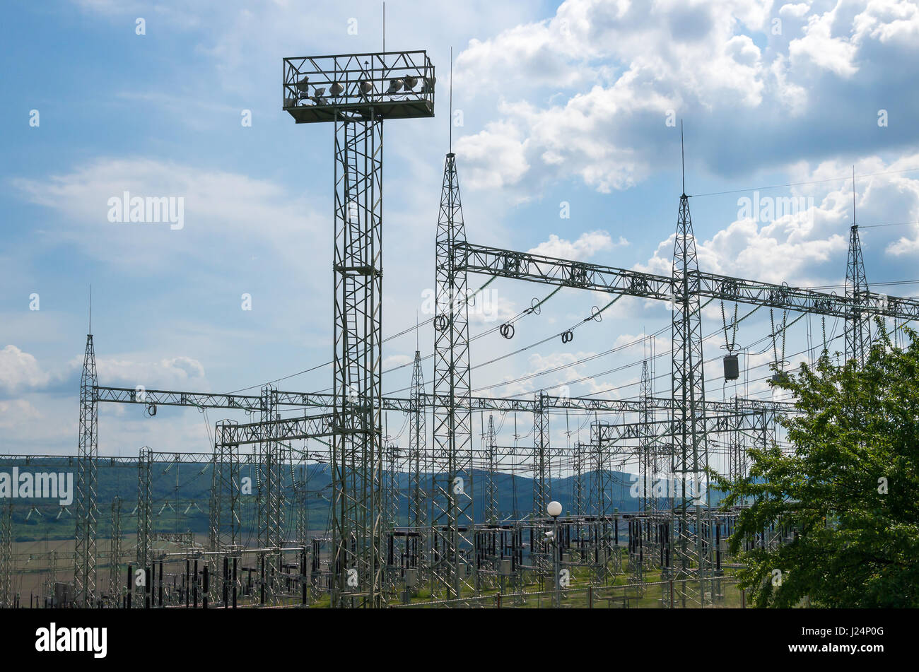 Electric power station lines hi-res stock photography and images - Alamy