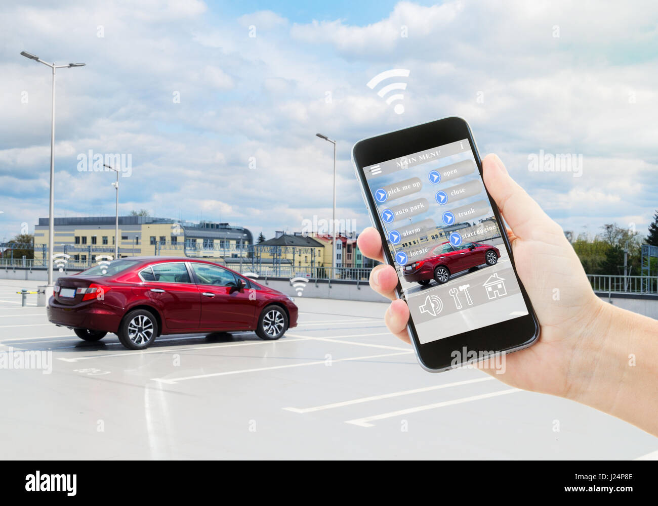 Smart parking sensor hi-res stock photography and images - Alamy