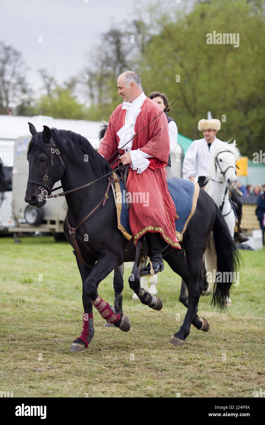 The Devils horsemen stunt team display Stock Photo - Alamy