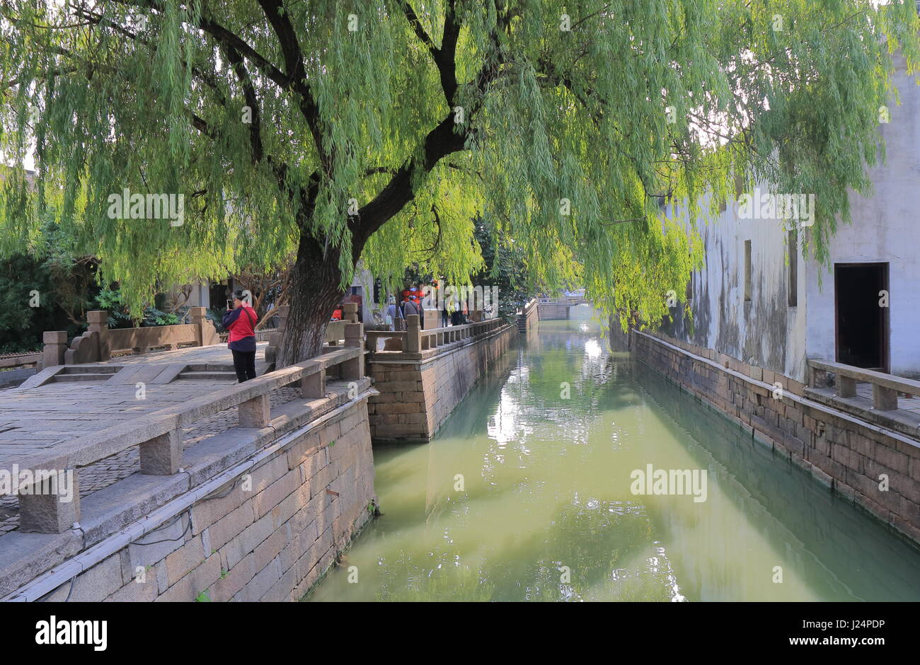 Pingjiang historical street in Suzhou China. Pingjiang historical ...