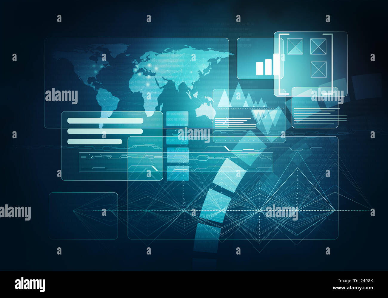 Digital interface modern control hi-res stock photography and images ...