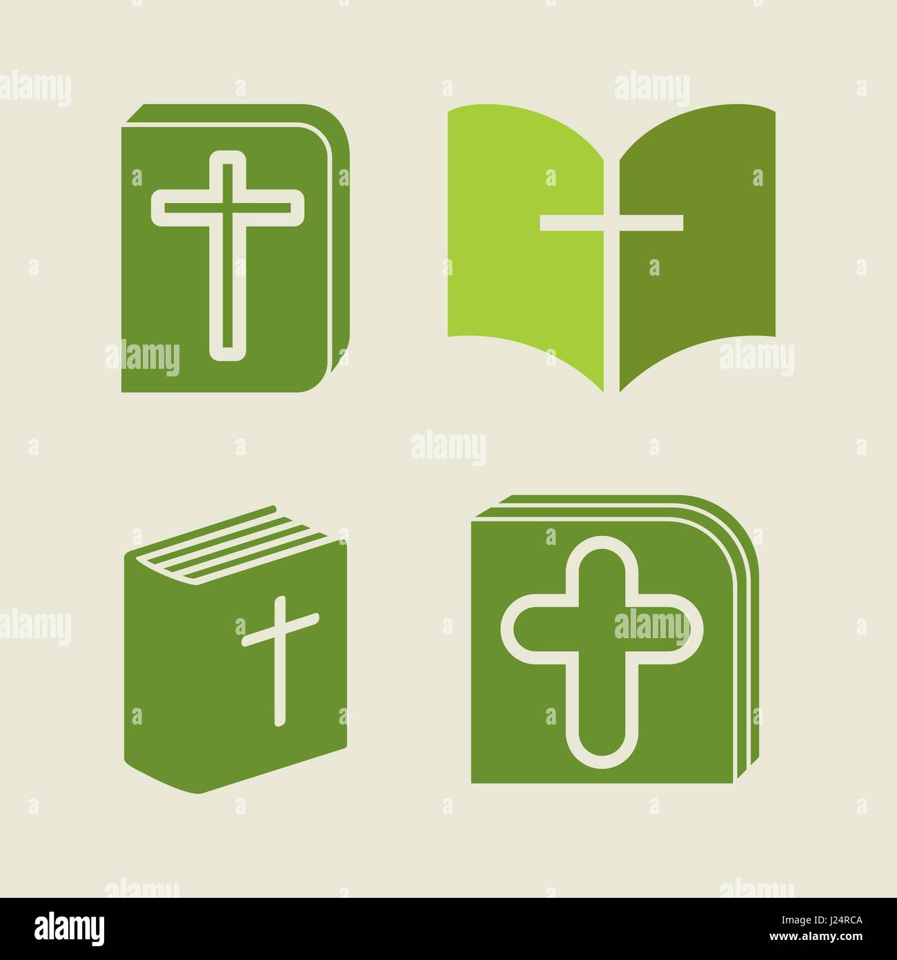Christian symbols. Bible Set Stock Vector Image & Art - Alamy
