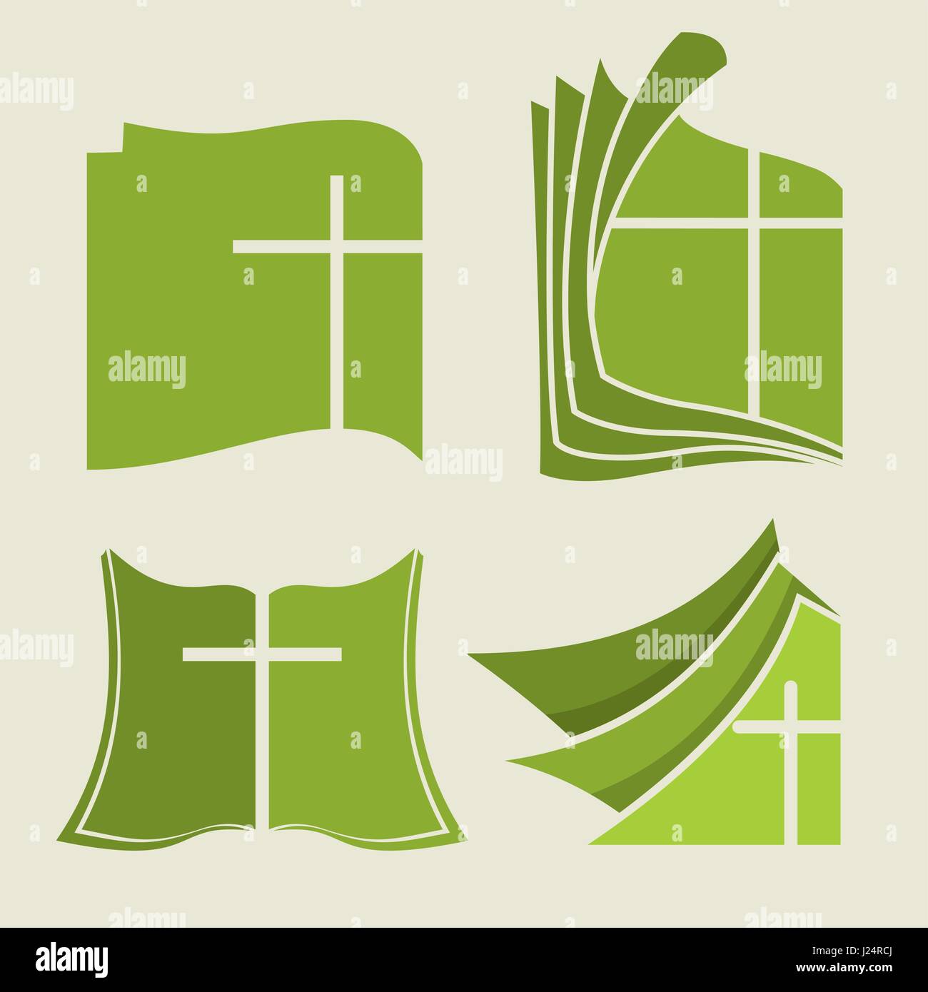 Christian symbols. Bible Set Stock Vector Image & Art - Alamy