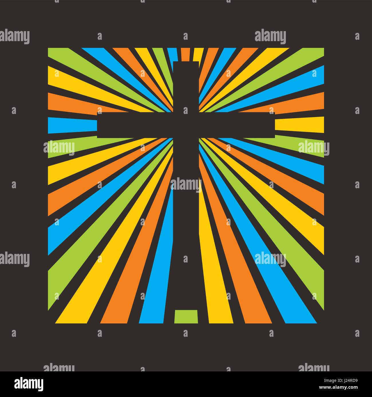 Christian print. Bible symbols. The Cross of Jesus Christ Stock Vector ...