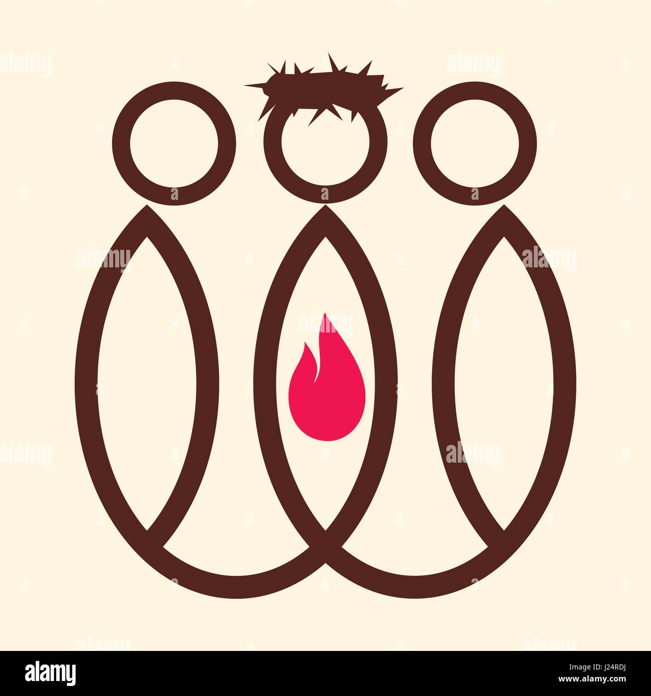 Christian print. Bible symbols. Jesus and His Disciples Stock Vector ...