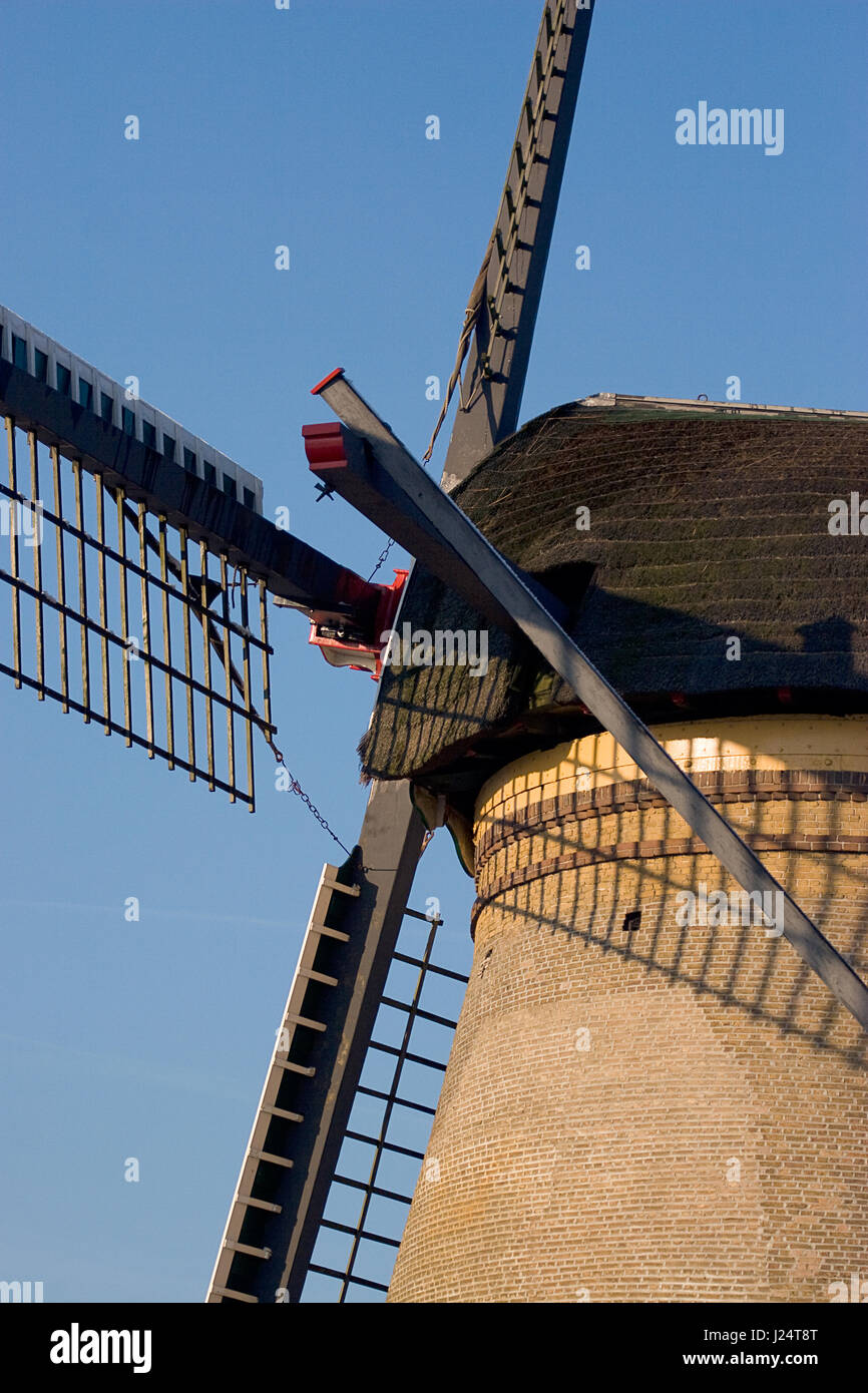 Detail of a dutch windmill Stock Photo - Alamy