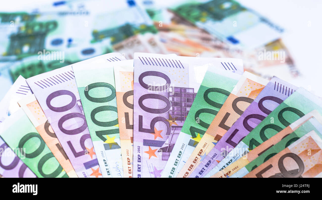 Banknotes 500 euros bank hi-res stock photography and images - Alamy